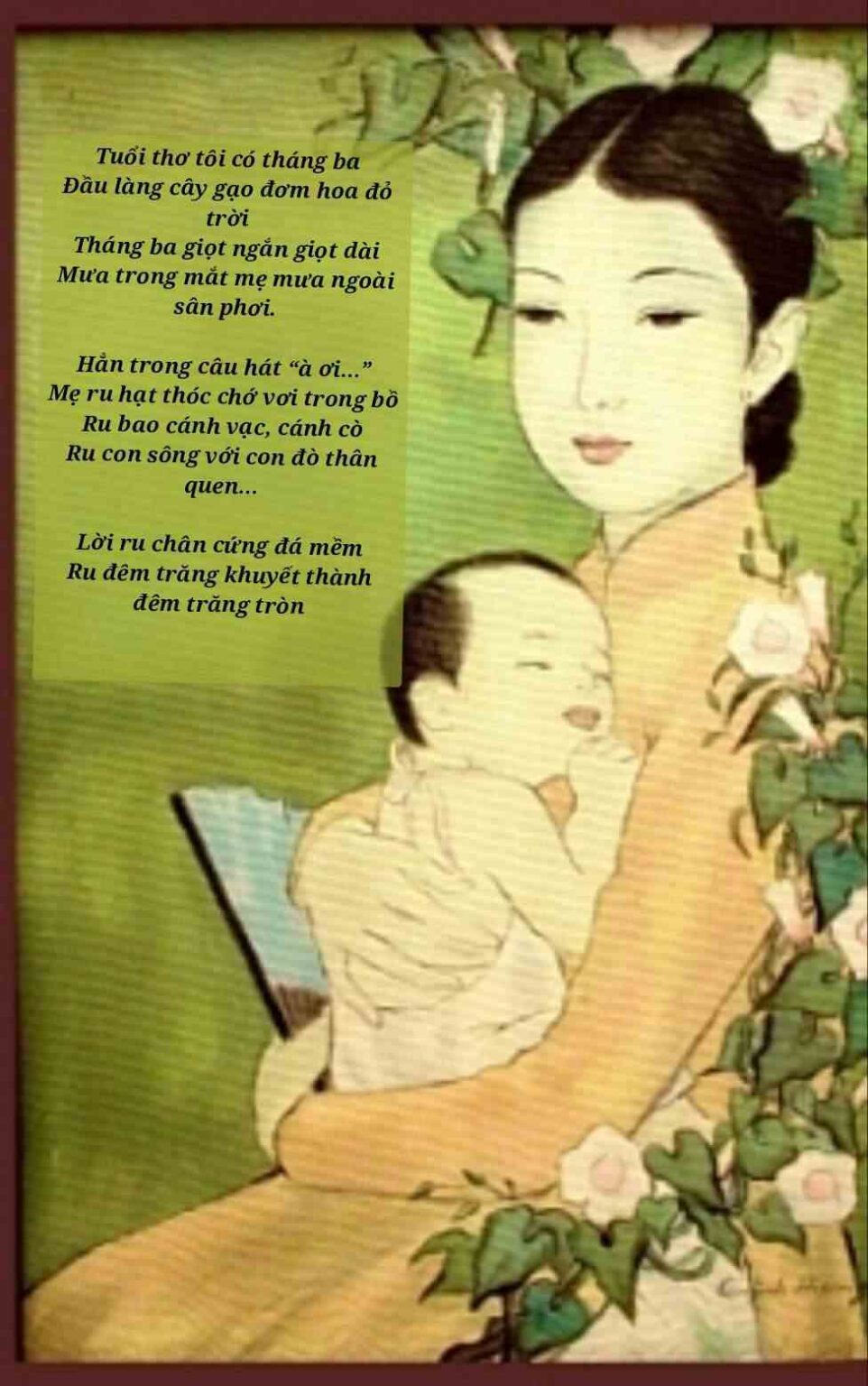 Bài Thơ Lời Ru Của Trương Xương [Nội Dung + Hình Ảnh + Ý Nghĩa]