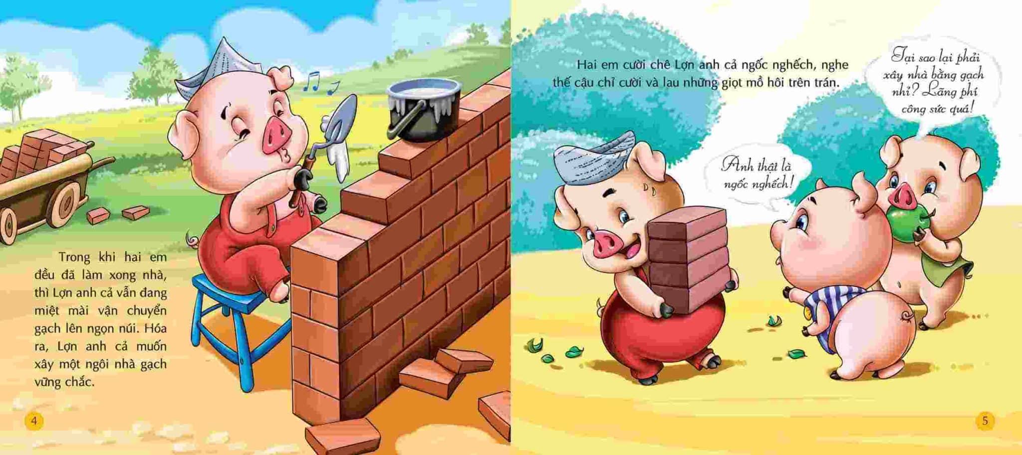 Truyện Ba Chú Heo Con: Nội Dung + Hình Ảnh + Giáo Án